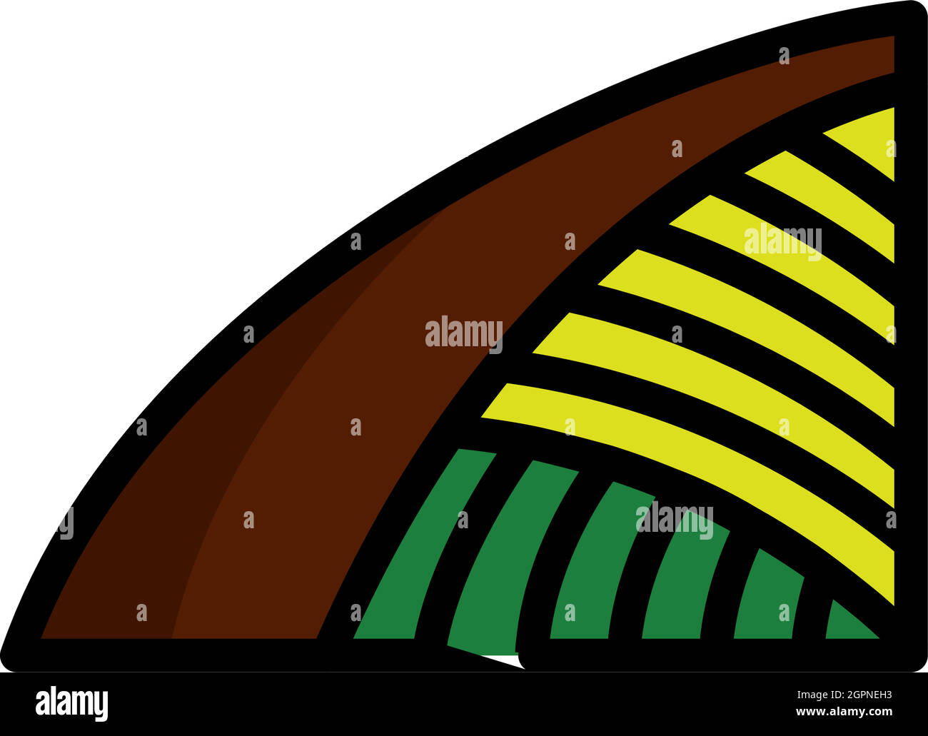 Field grain landscape Stock Vector Images - Alamy