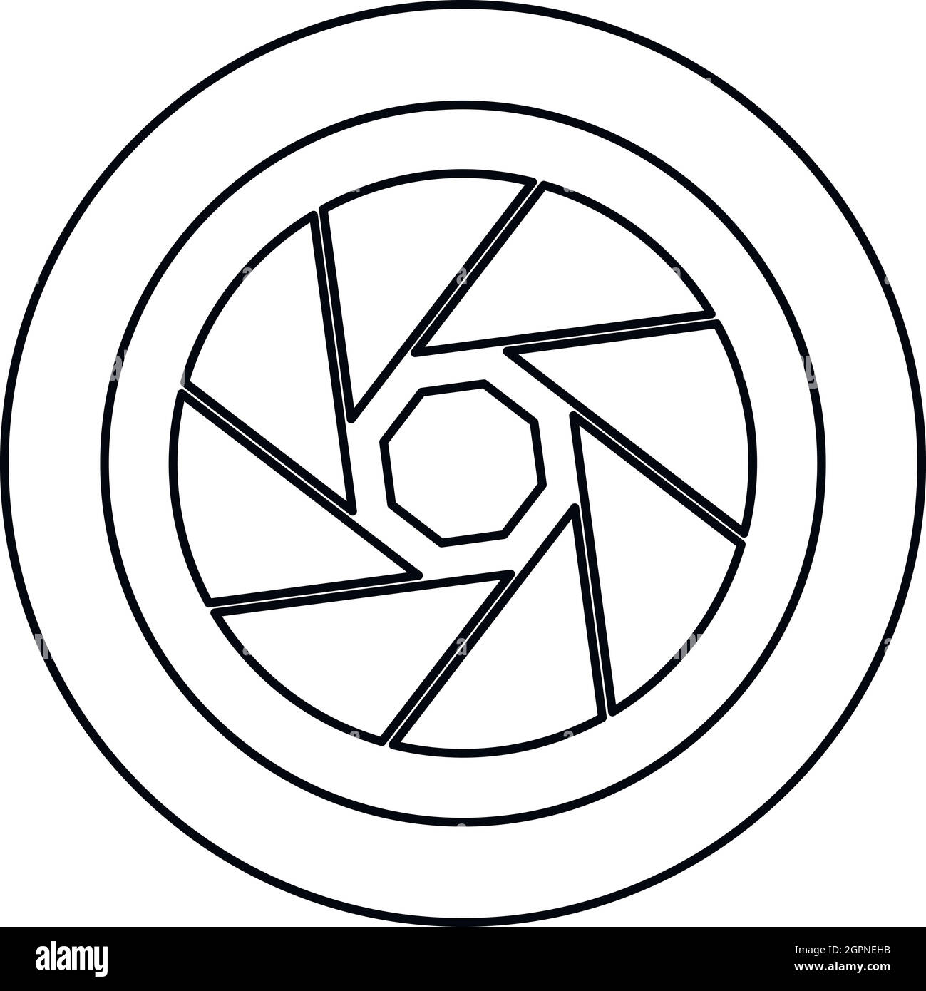 Big objective icon, outline style Stock Vector Image & Art - Alamy