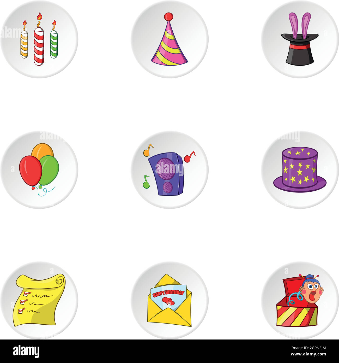 Party decor children Stock Vector Images - Alamy