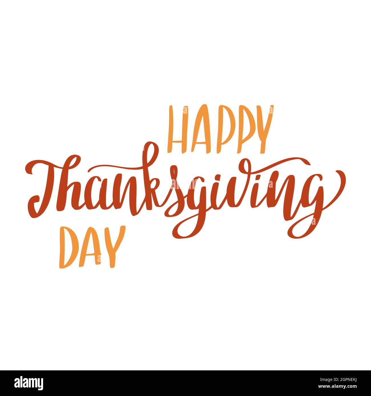 Hand drawn Happy Thanksgiving typography. Calligraphy lettering Stock Vector Image & Art - Alamy