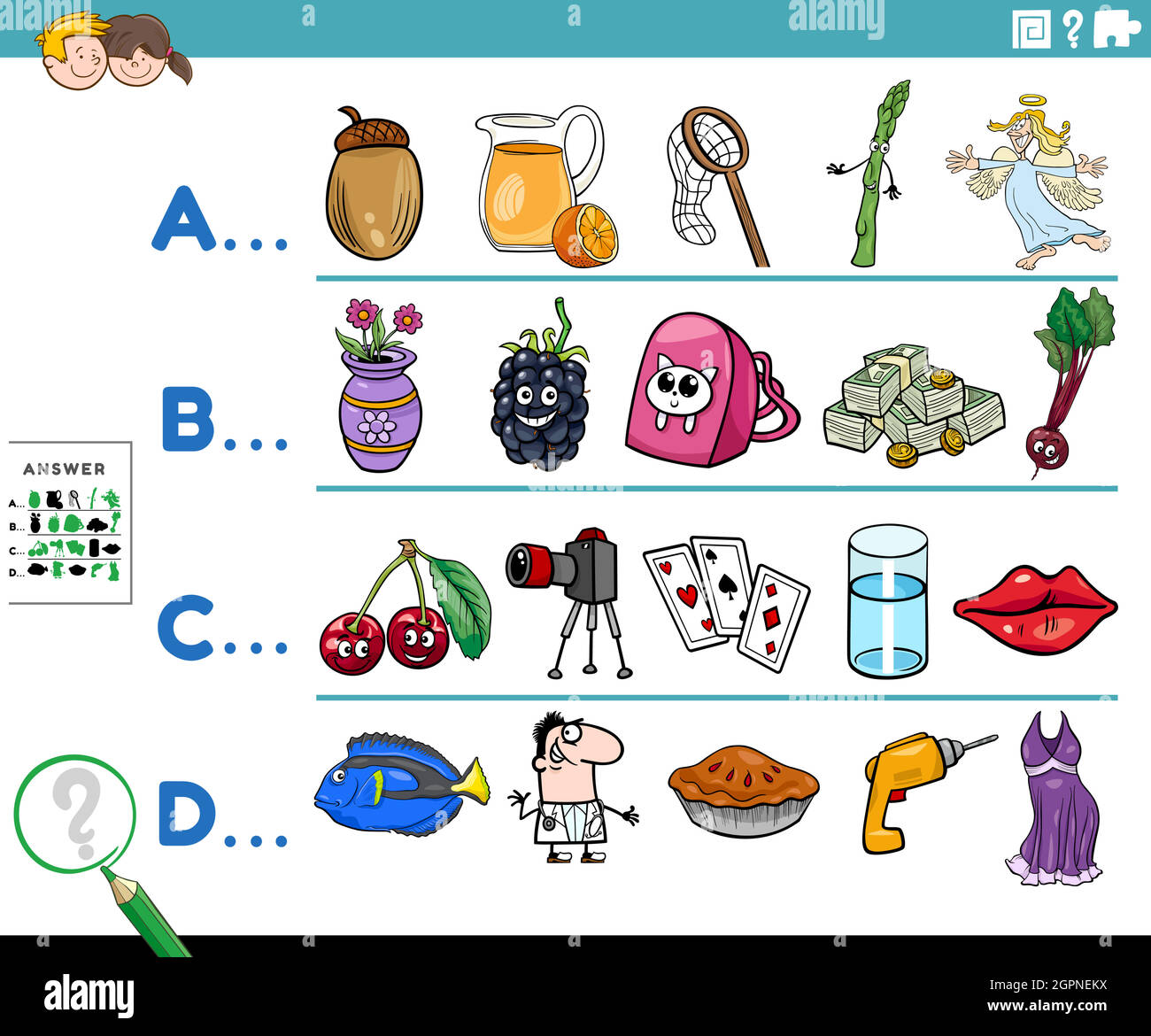 Educational cards for children hi-res stock photography and images - Alamy