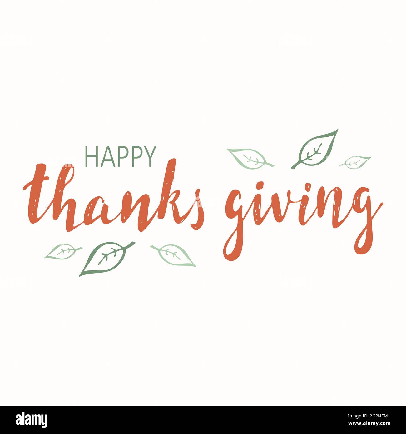 Hand drawn Happy Thanksgiving typography. Calligraphy lettering Stock Vector Image & Art - Alamy