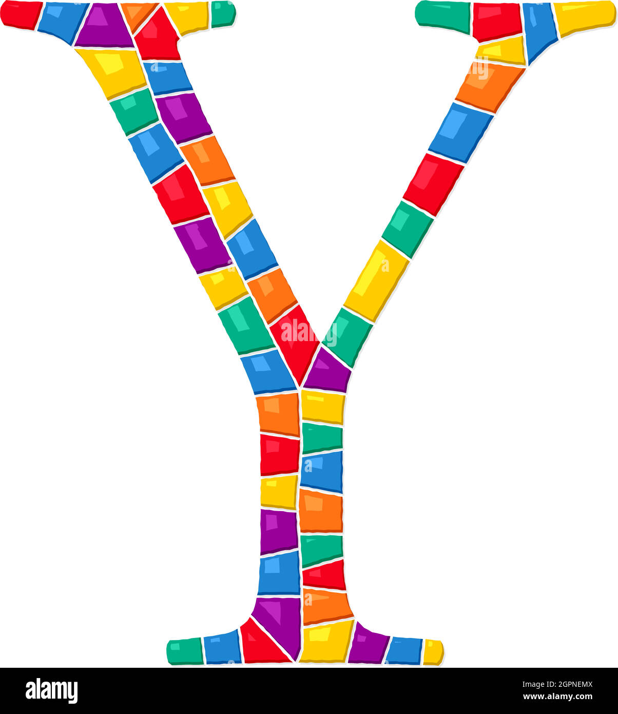 Letter Y vector mosaic Stock Vector Image & Art - Alamy