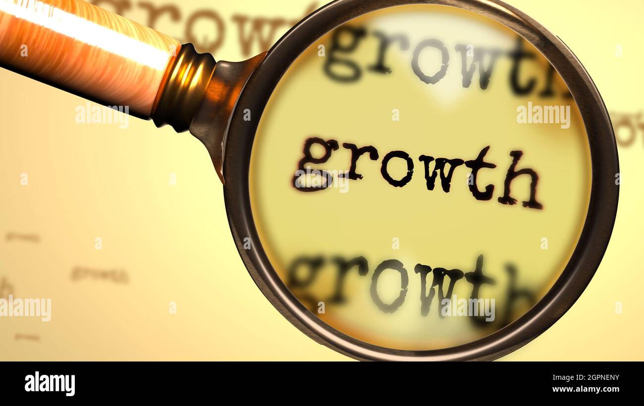 Growth word hi-res stock photography and images - Alamy