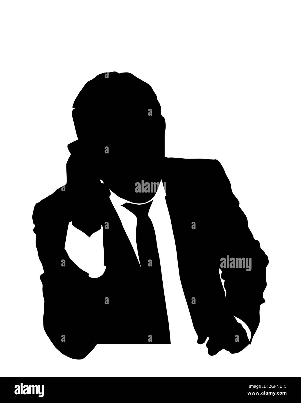 Person on phone Black and White Stock Photos & Images - Alamy