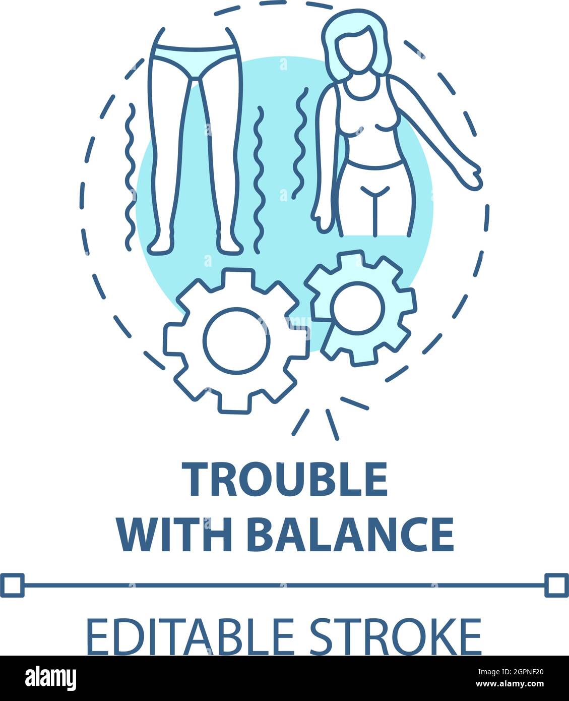 Trouble with balance concept icon Stock Vector Image & Art - Alamy