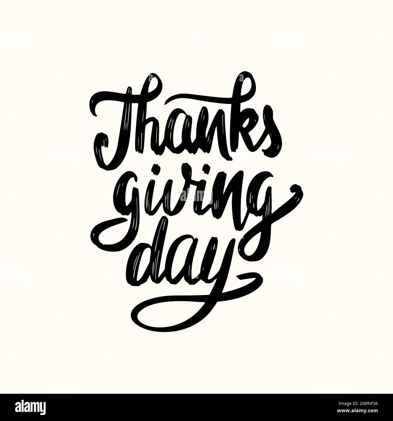 Hand drawn Happy Thanksgiving typography. Calligraphy lettering Stock ...