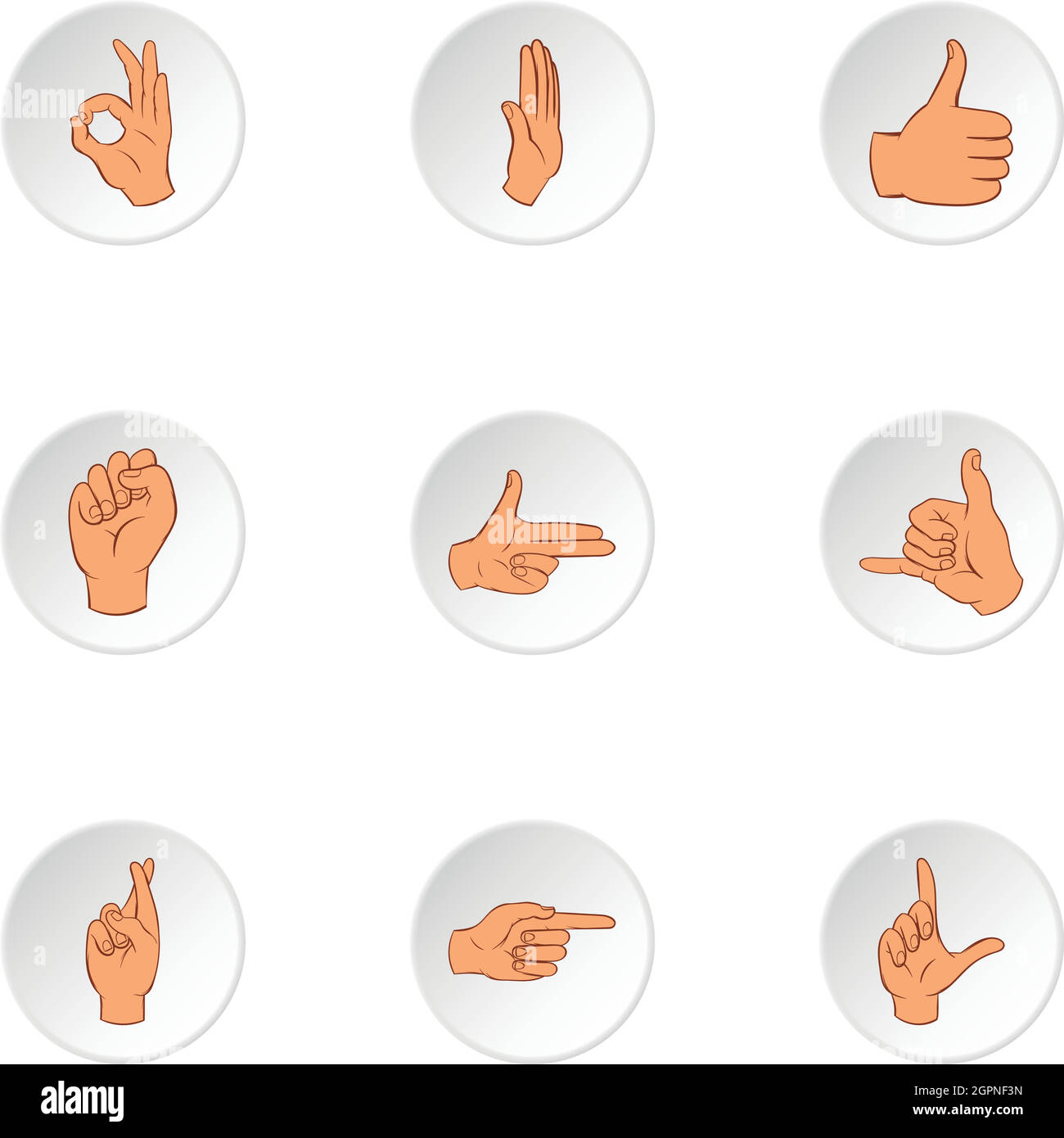 Cartoon fingers crossed hi-res stock photography and images - Alamy