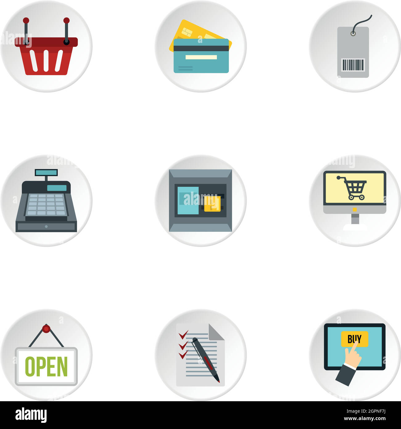 Shopping walk Stock Vector Images - Alamy