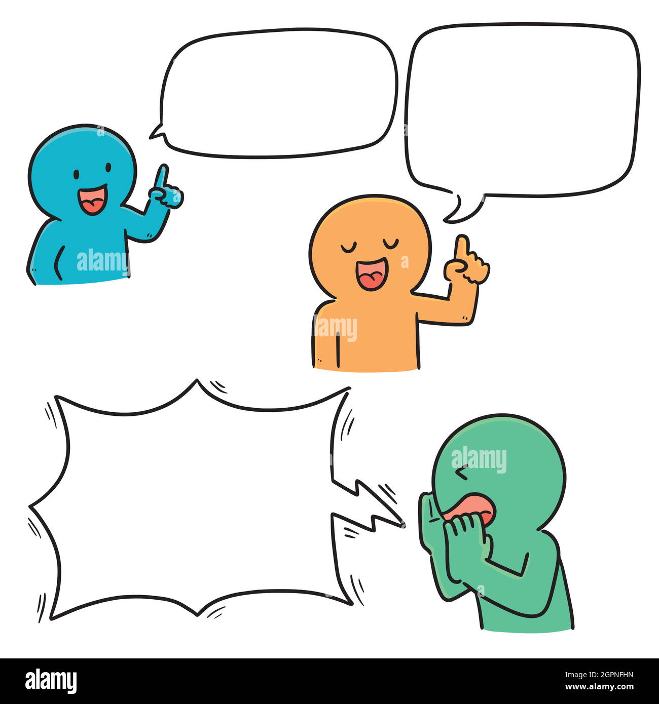 vector set of people talking Stock Vector Image & Art - Alamy