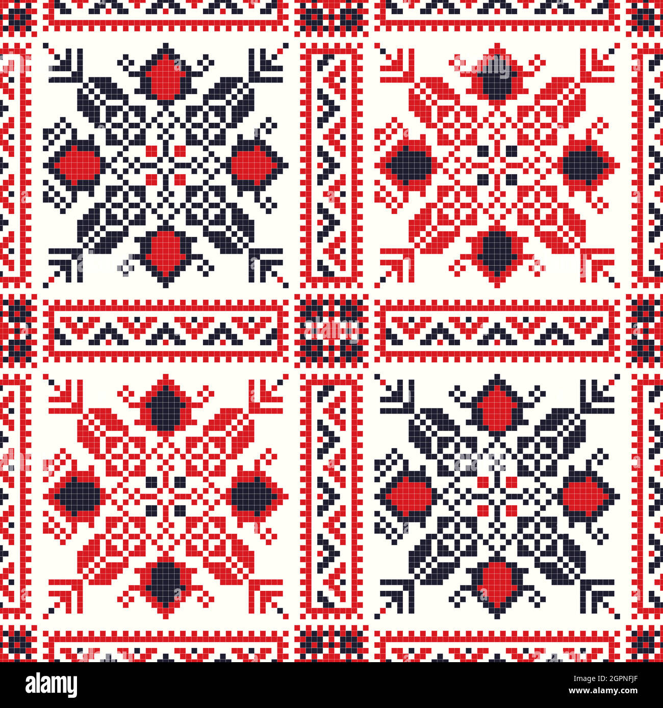 Romanian traditional pattern 88 Stock Vector Image & Art - Alamy