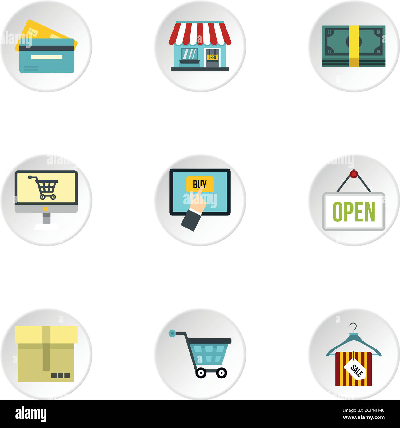 Card buying Stock Vector Images - Alamy