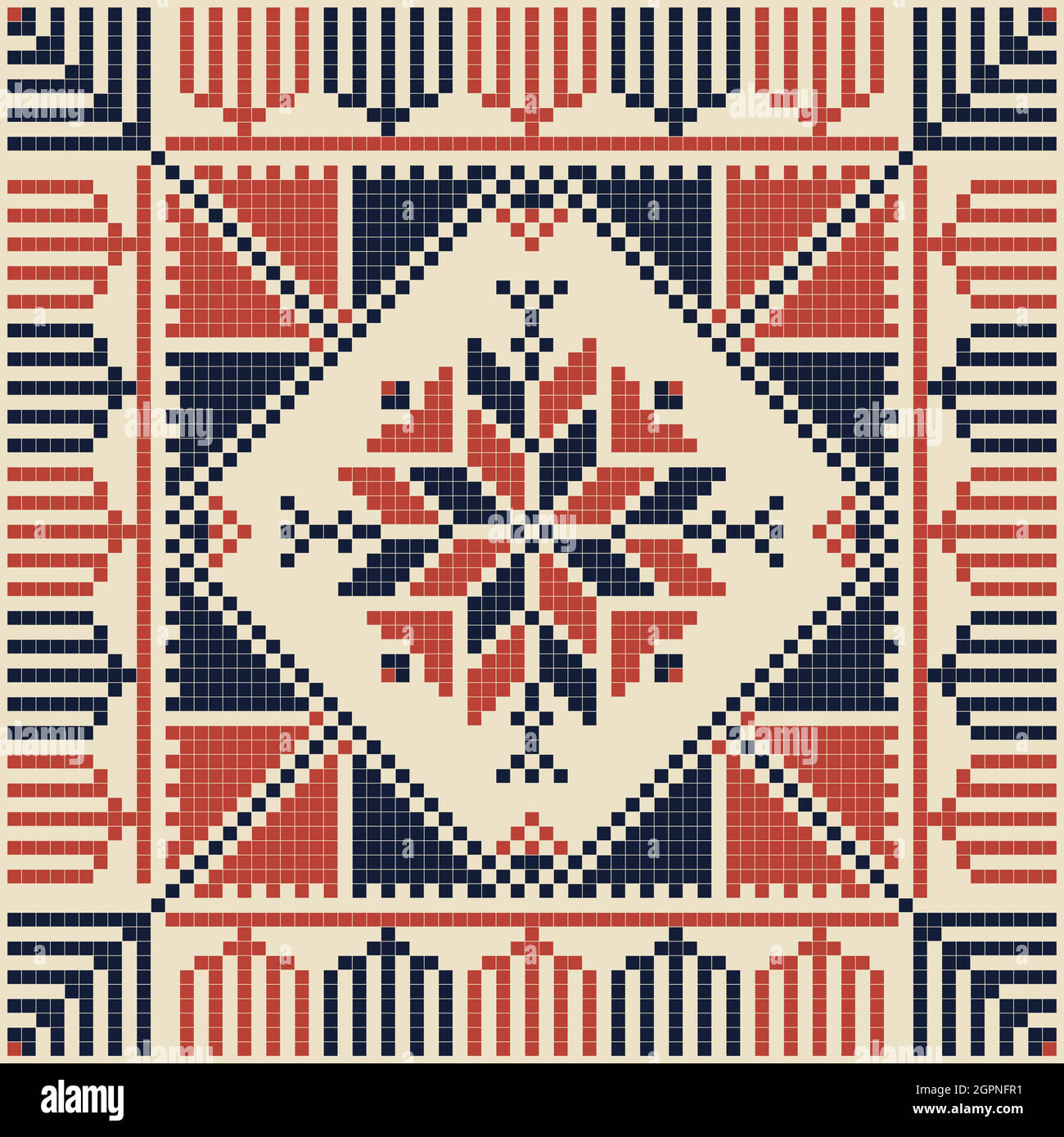 Palestinian embroidery pattern Stock Vector Image & Art - Alamy