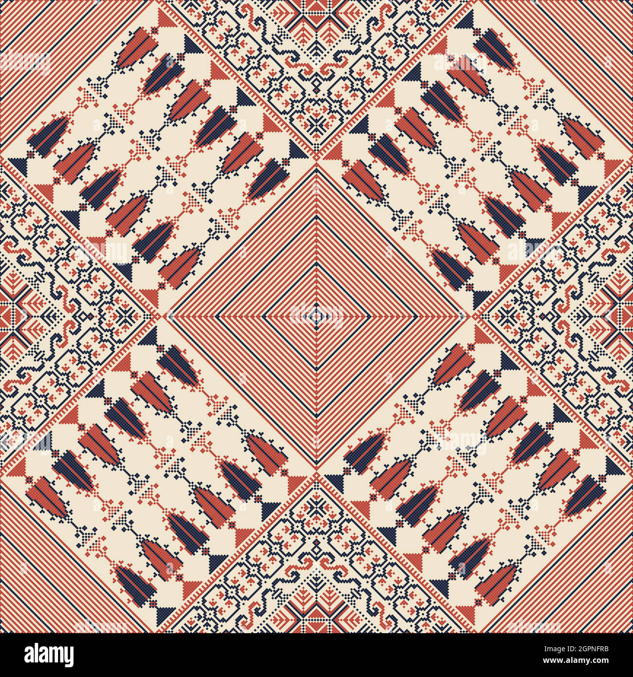 Palestinian embroidery pattern Stock Vector Image & Art - Alamy