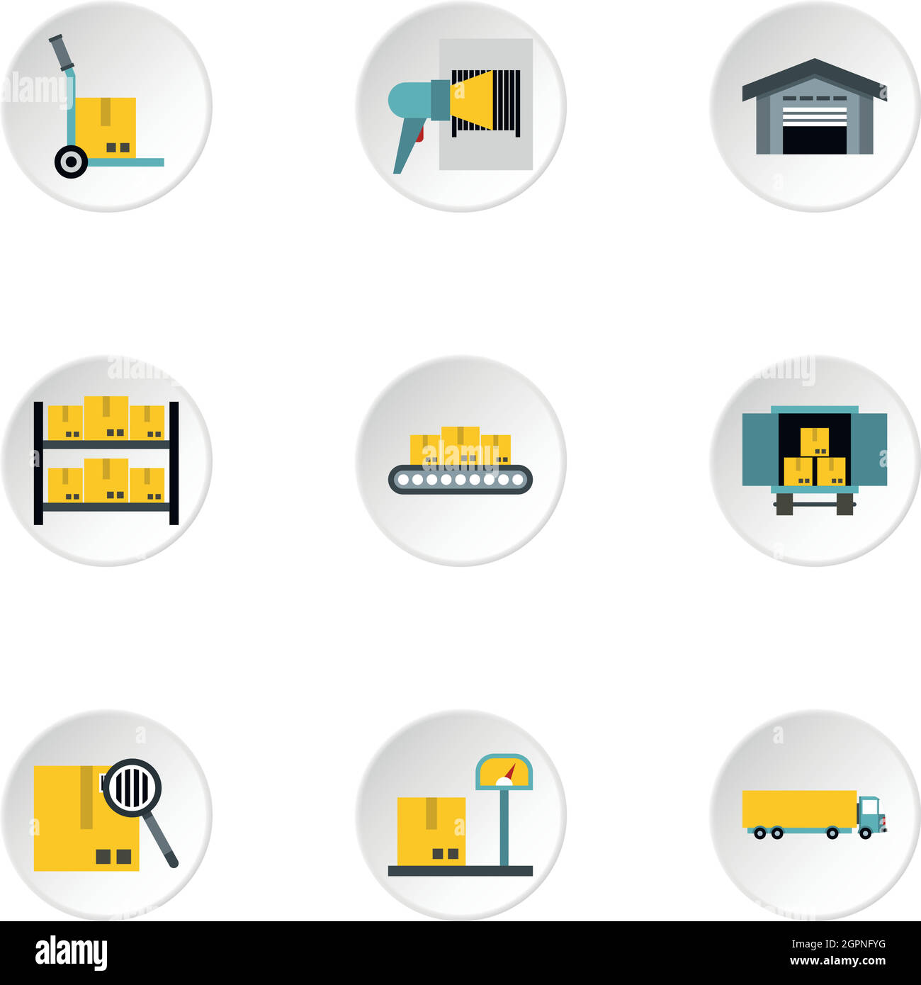 Store icons set, flat style Stock Vector Image & Art - Alamy