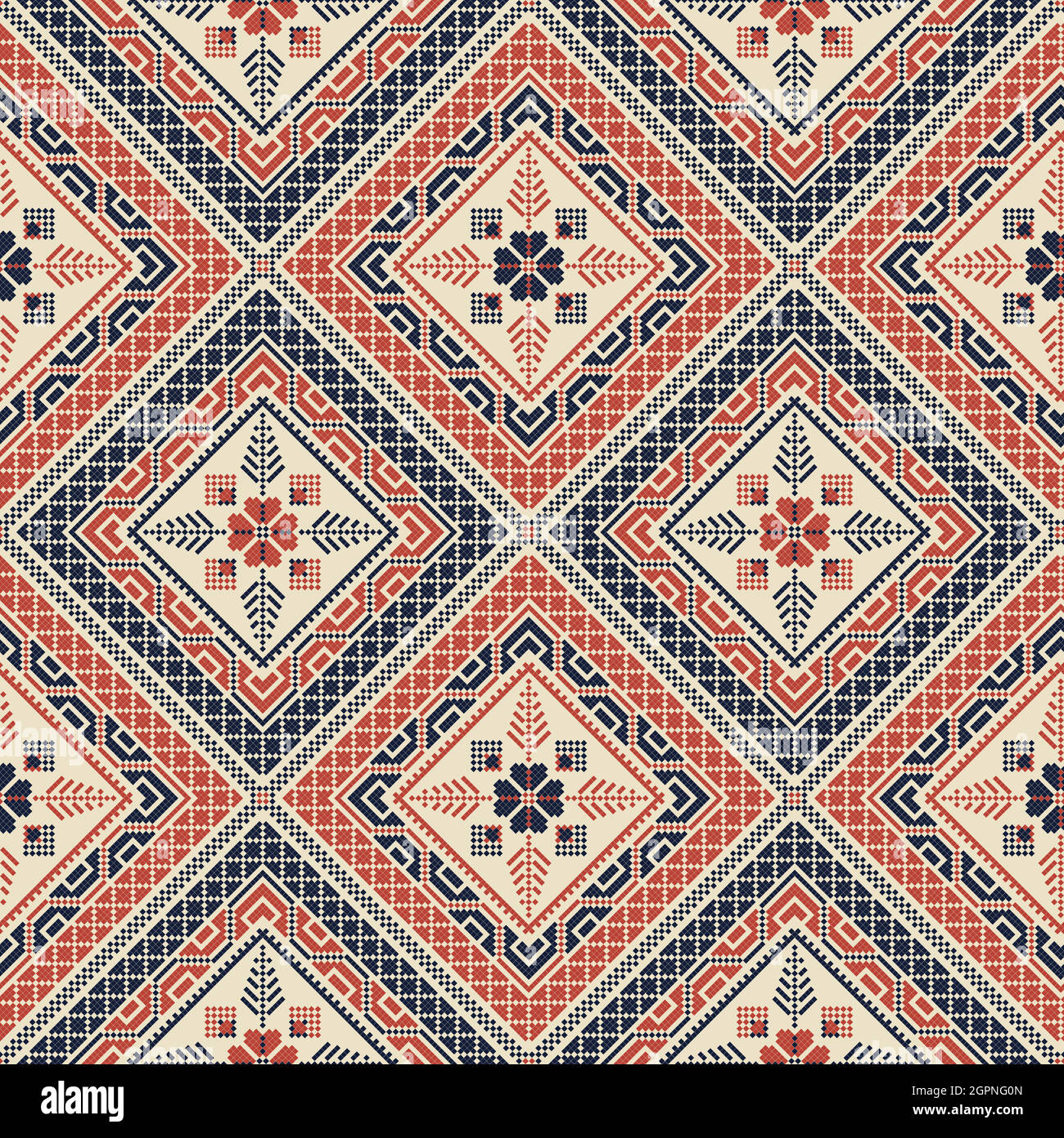 Palestinian embroidery pattern Stock Vector Image & Art - Alamy