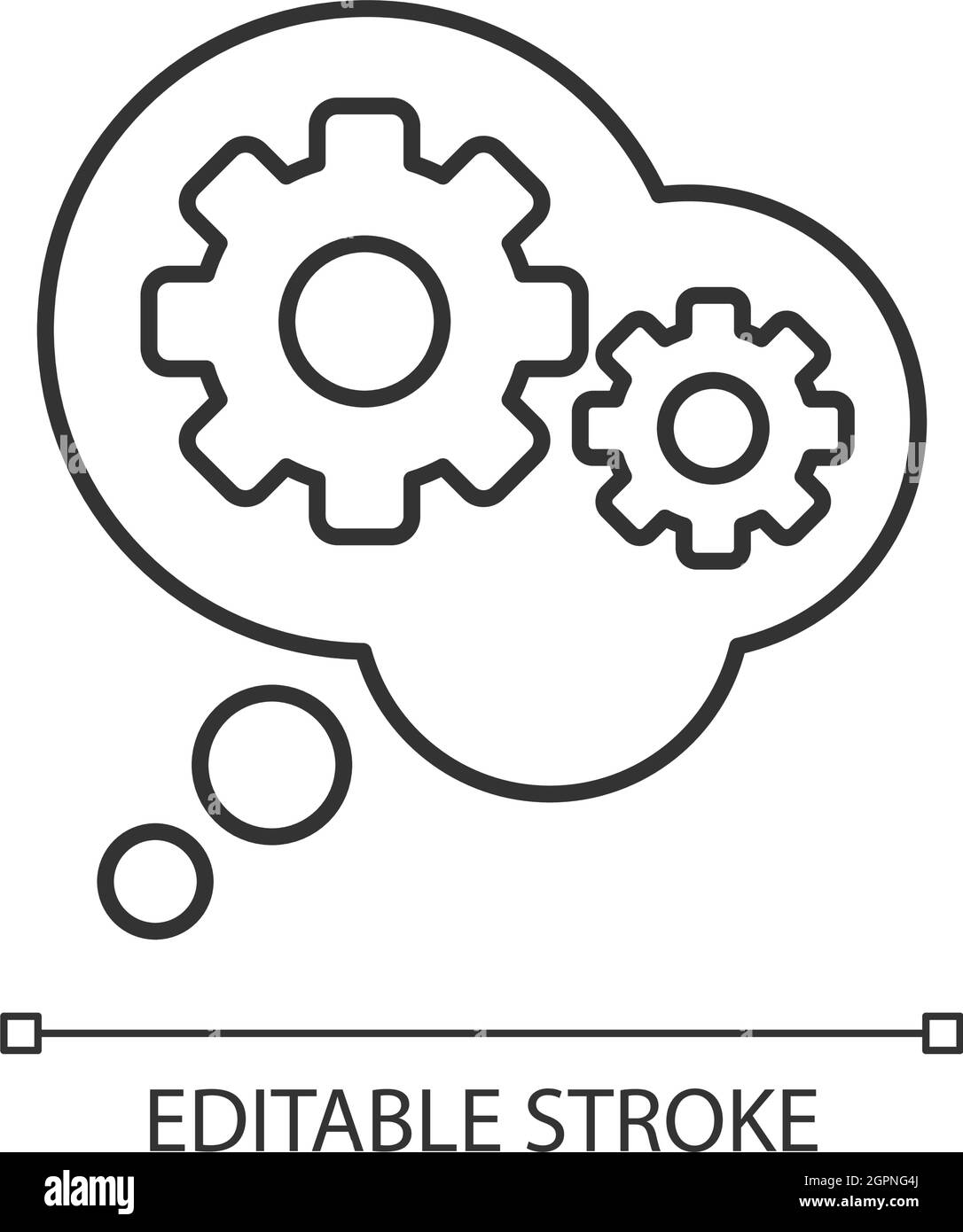 Reasoning linear icon Stock Vector Image & Art - Alamy