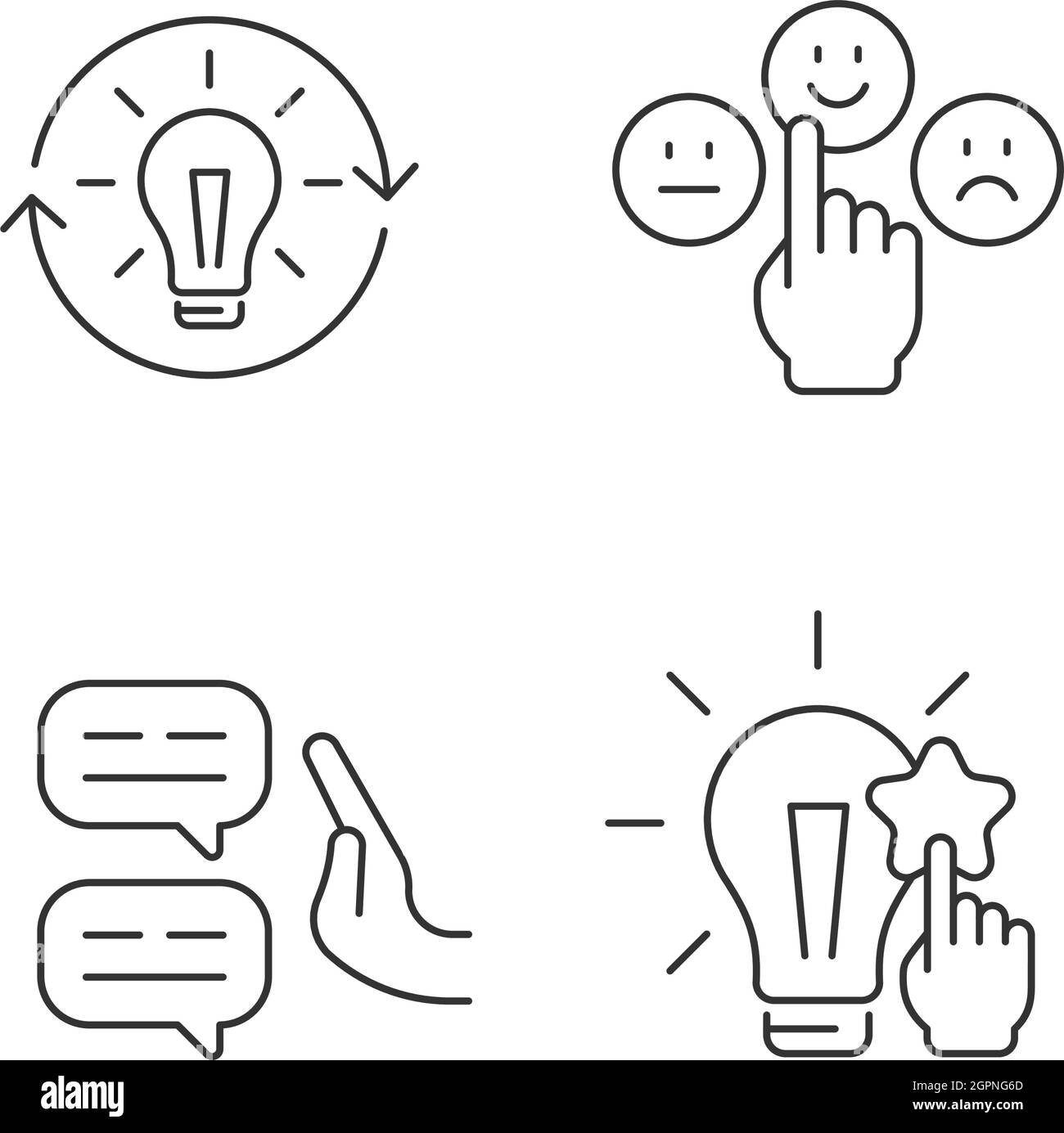 Logical and rational thinking linear icons set Stock Vector Image & Art ... Logical and rational thinking linear icons set Stock Vector Image & Art ...