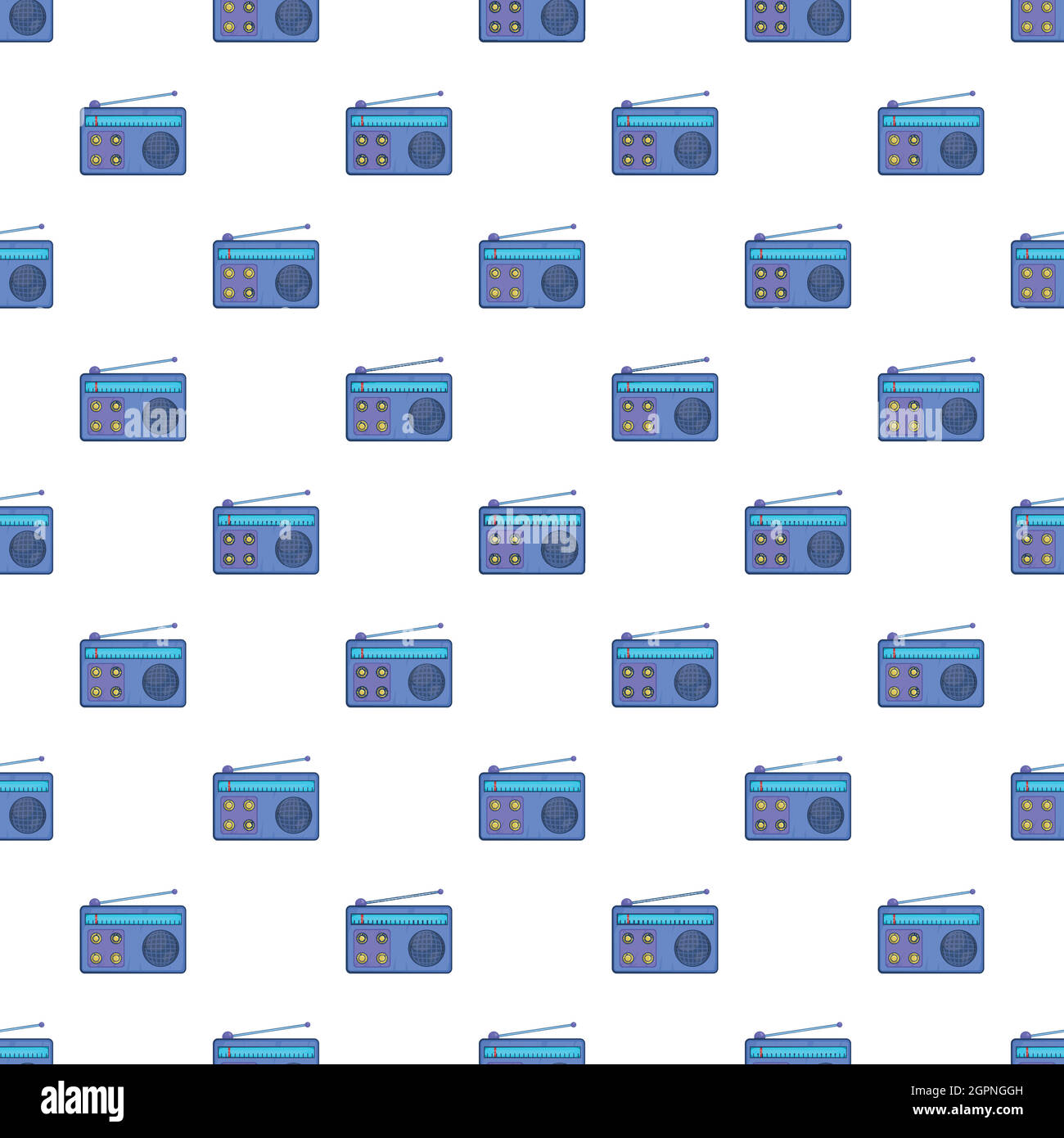 Radio pattern, cartoon style Stock Vector Image & Art - Alamy