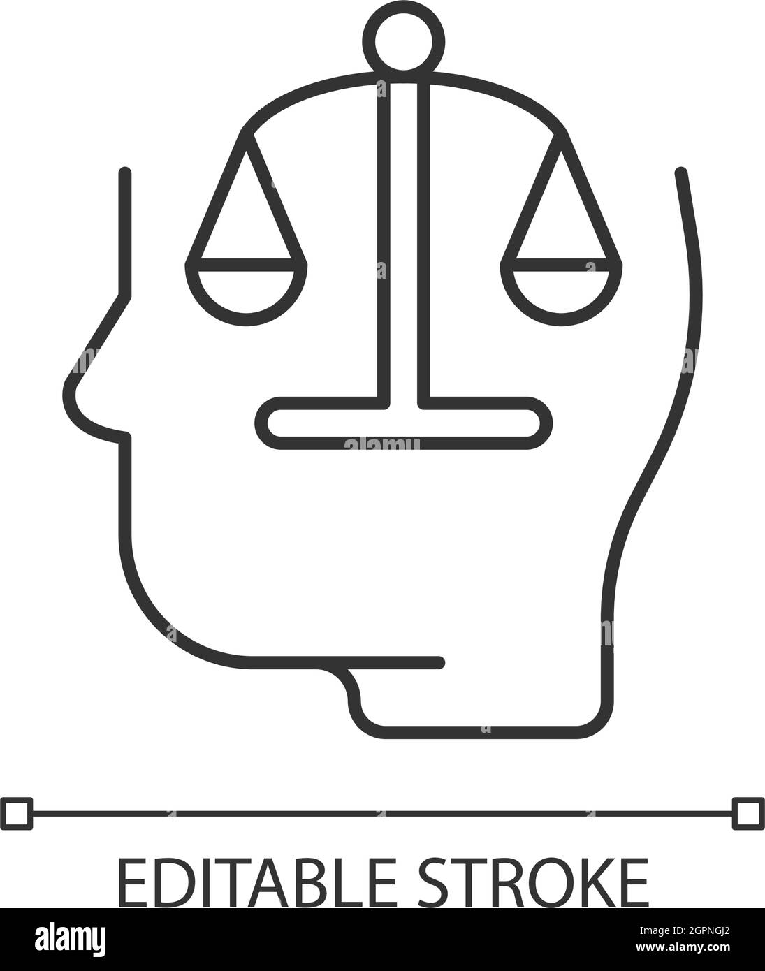 Rationality linear icon Stock Vector Image & Art - Alamy