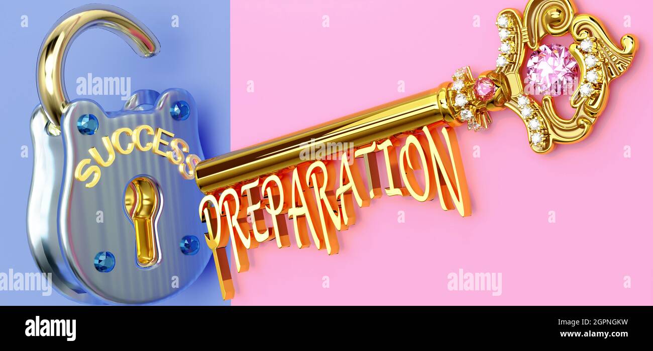Preparation is the key to success hi-res stock photography and images ...