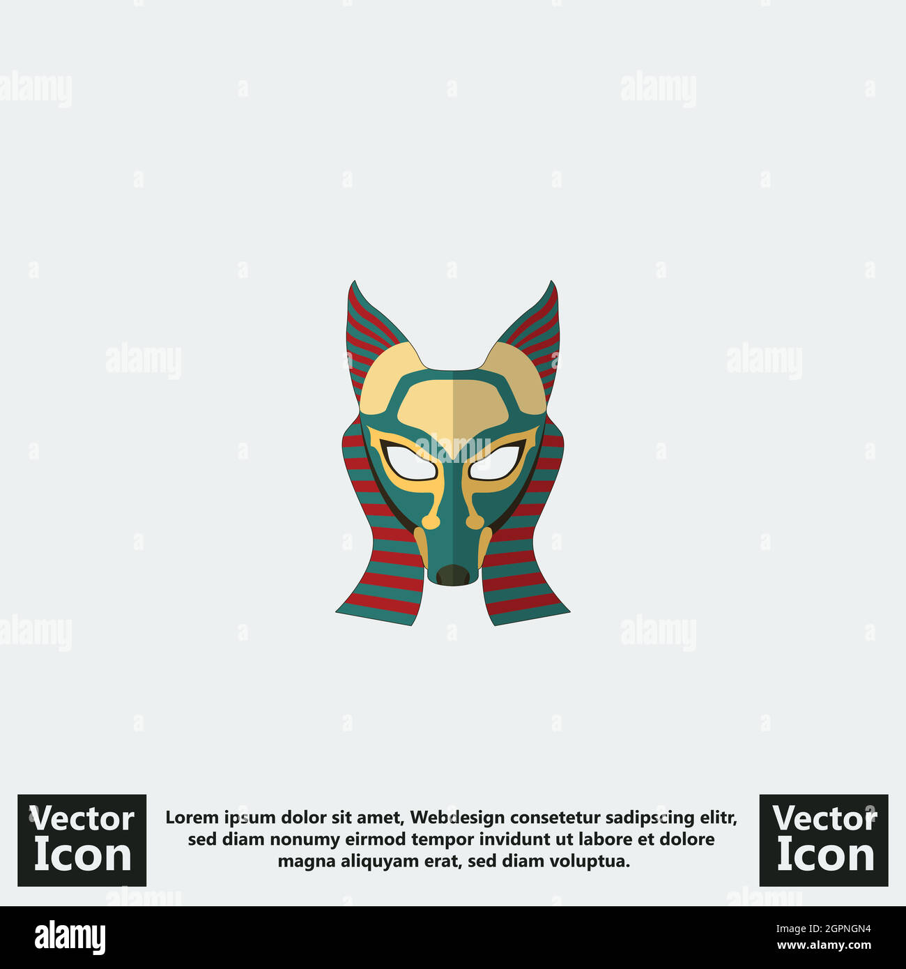 Flat style tribal mask Stock Vector Image & Art - Alamy