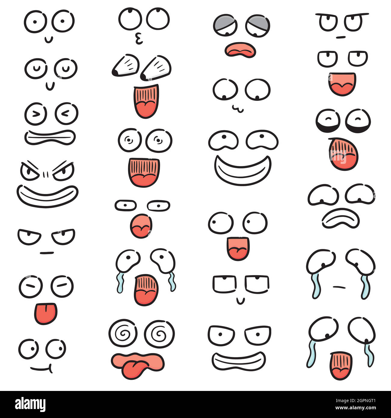 Cartoon face hi-res stock photography and images - Alamy