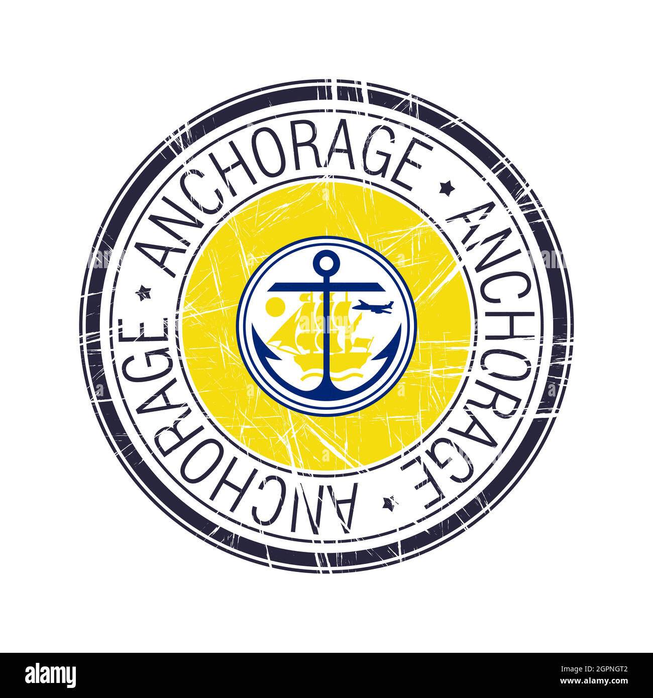 City of Anchorage, Arizona vector stamp Stock Vector Image & Art - Alamy