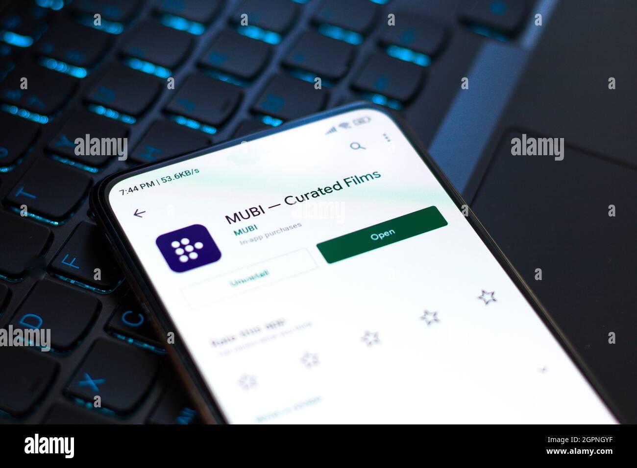 Mubi icon hi-res stock photography and images - Alamy