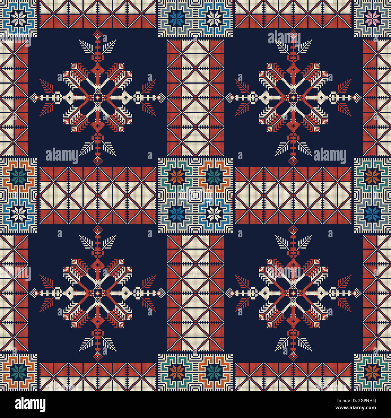 Palestinian embroidery pattern Stock Vector Image & Art - Alamy