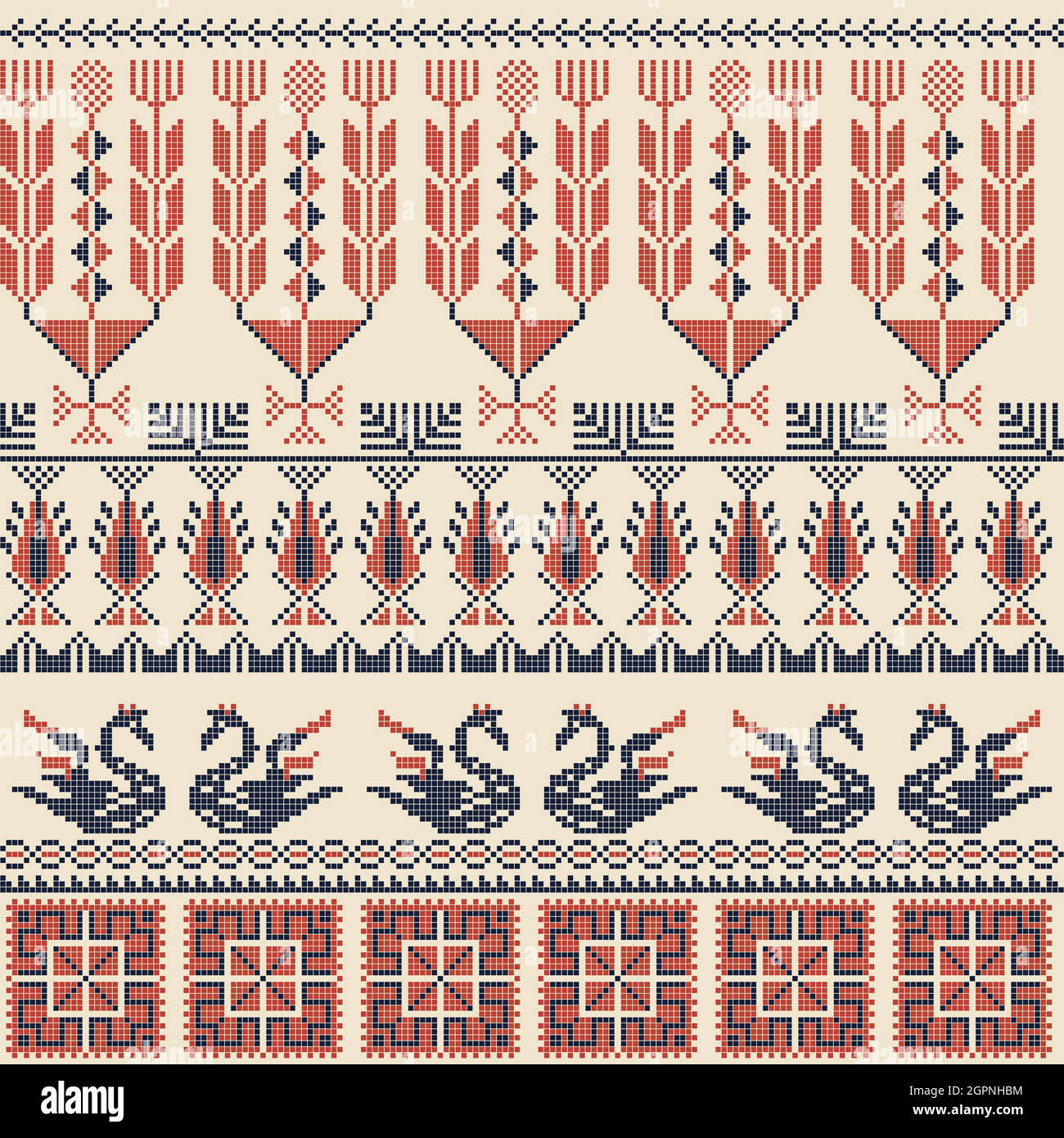 Palestinian embroidery pattern Stock Vector Image & Art - Alamy