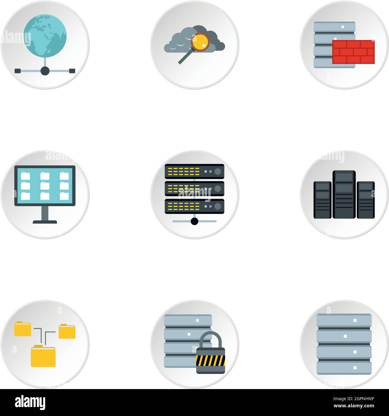 Symbol image data protection Stock Vector Images - Alamy