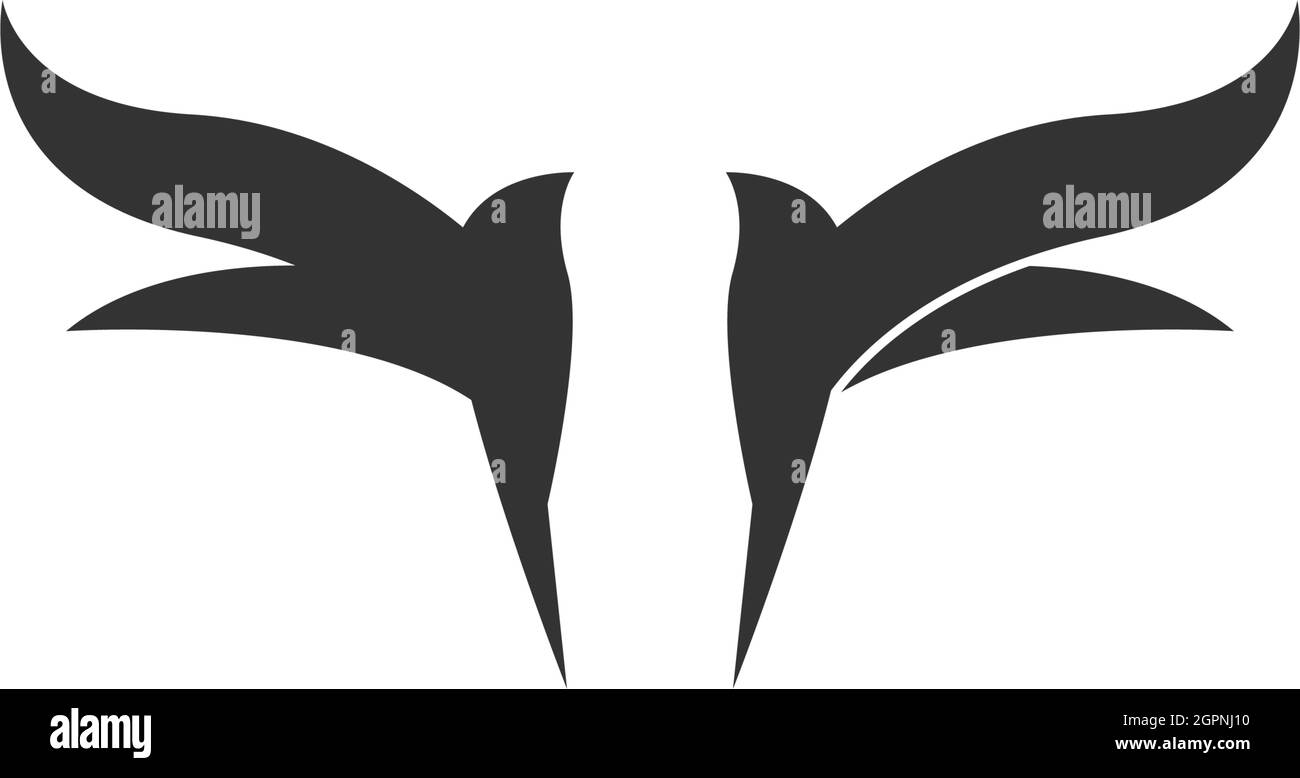 Simple Design of Swift Bird logo icon template vector illustration ...