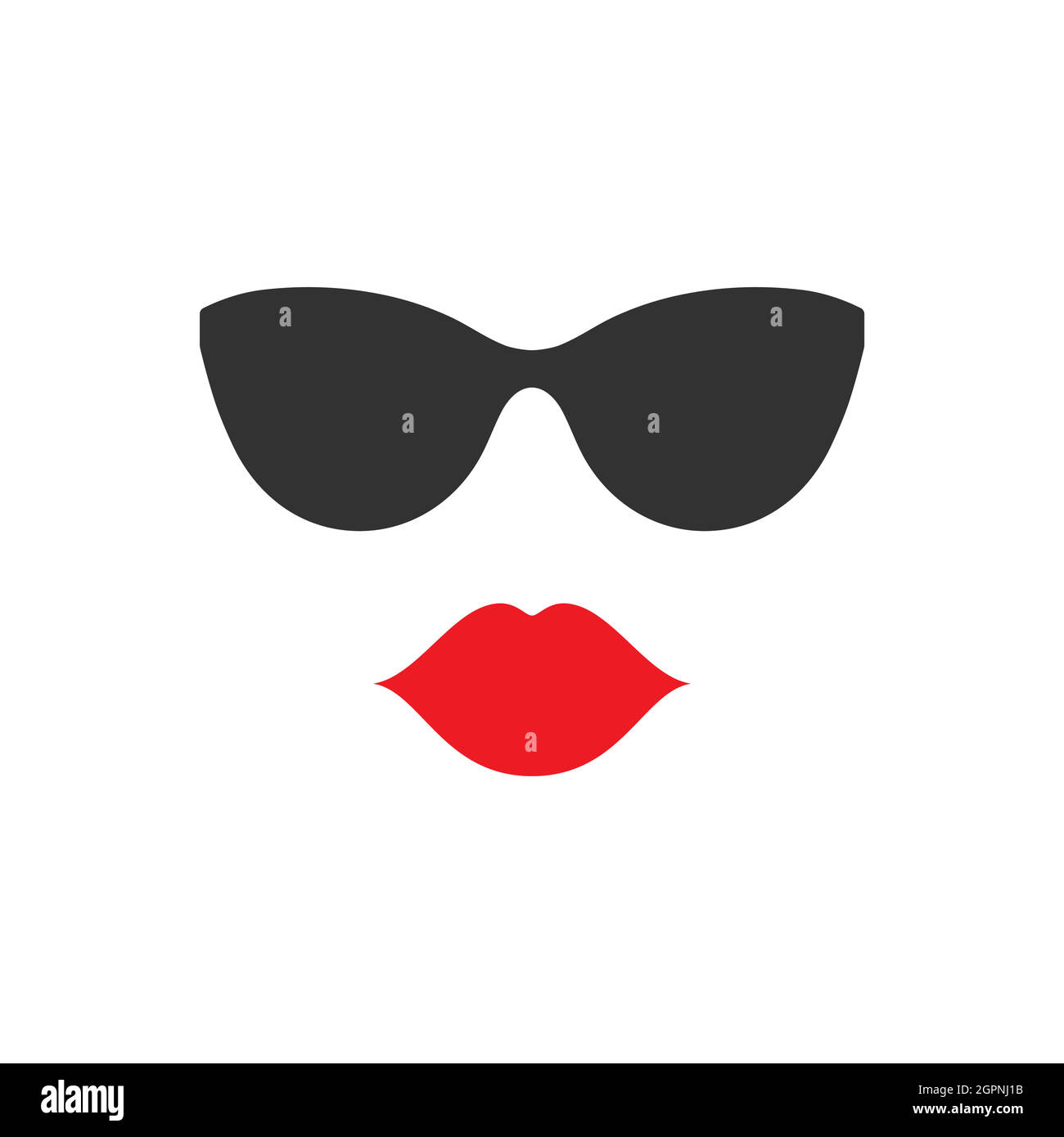 Red lips design Stock Vector Images - Alamy