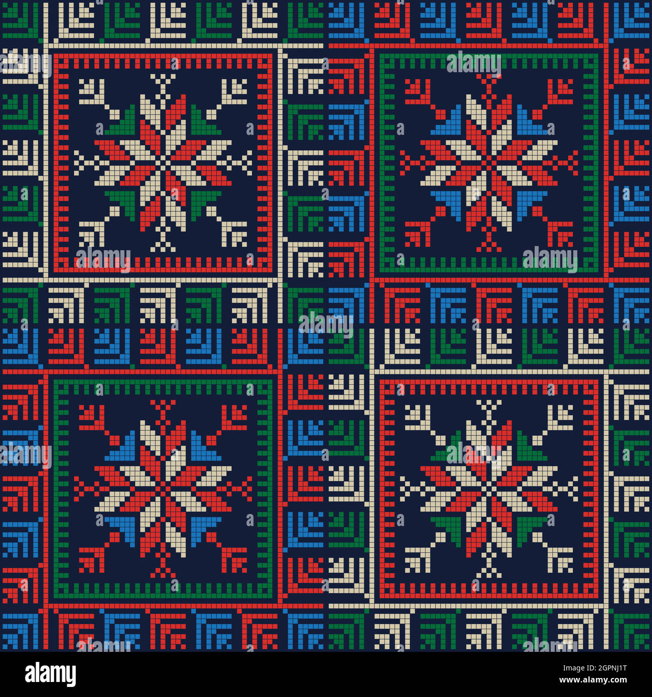 Palestinian embroidery pattern 246 Stock Vector Image & Art - Alamy