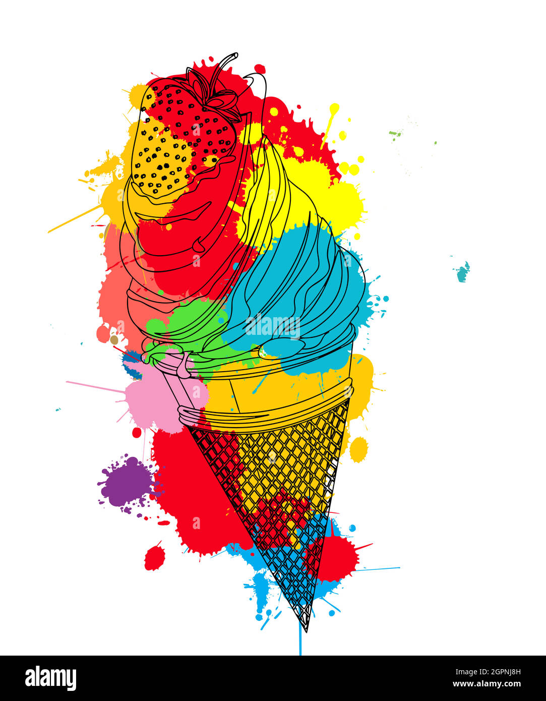 Ice cream splat hi-res stock photography and images - Alamy