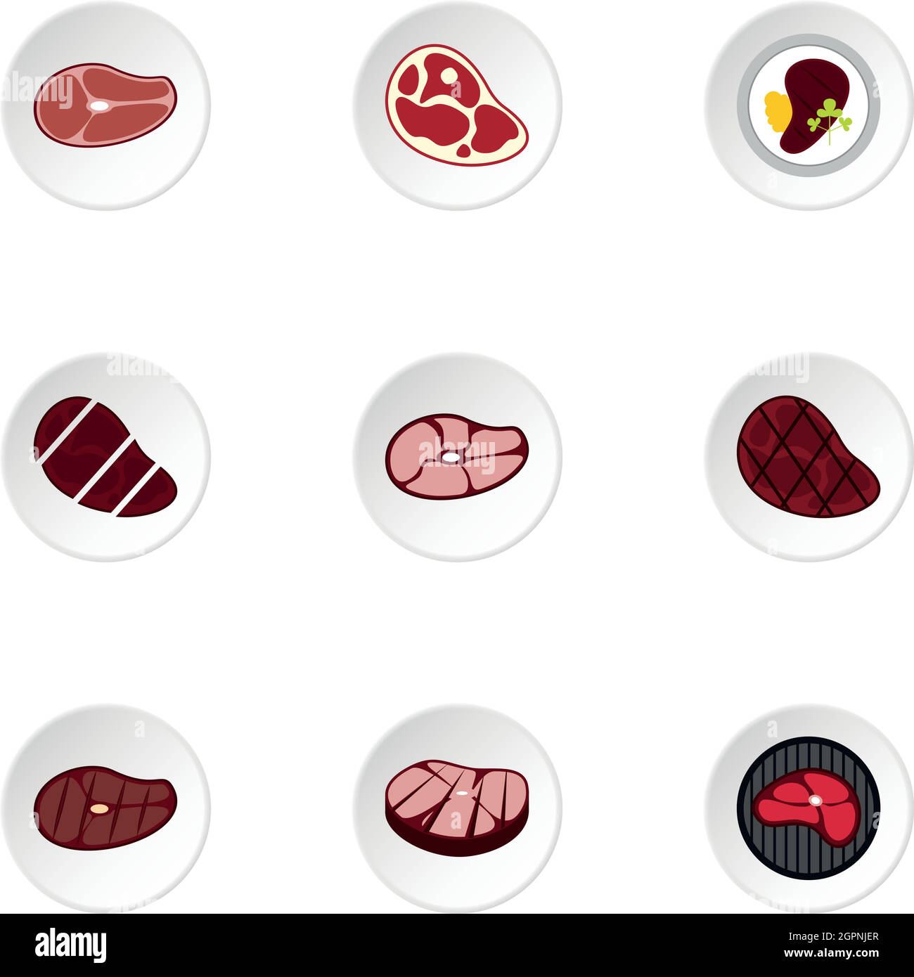 Veal dish Stock Vector Images - Alamy