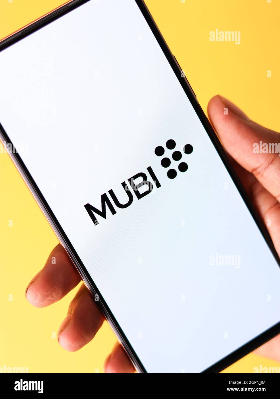 West Bangal, India - September 28, 2021 : Mubi logo on phone screen ...