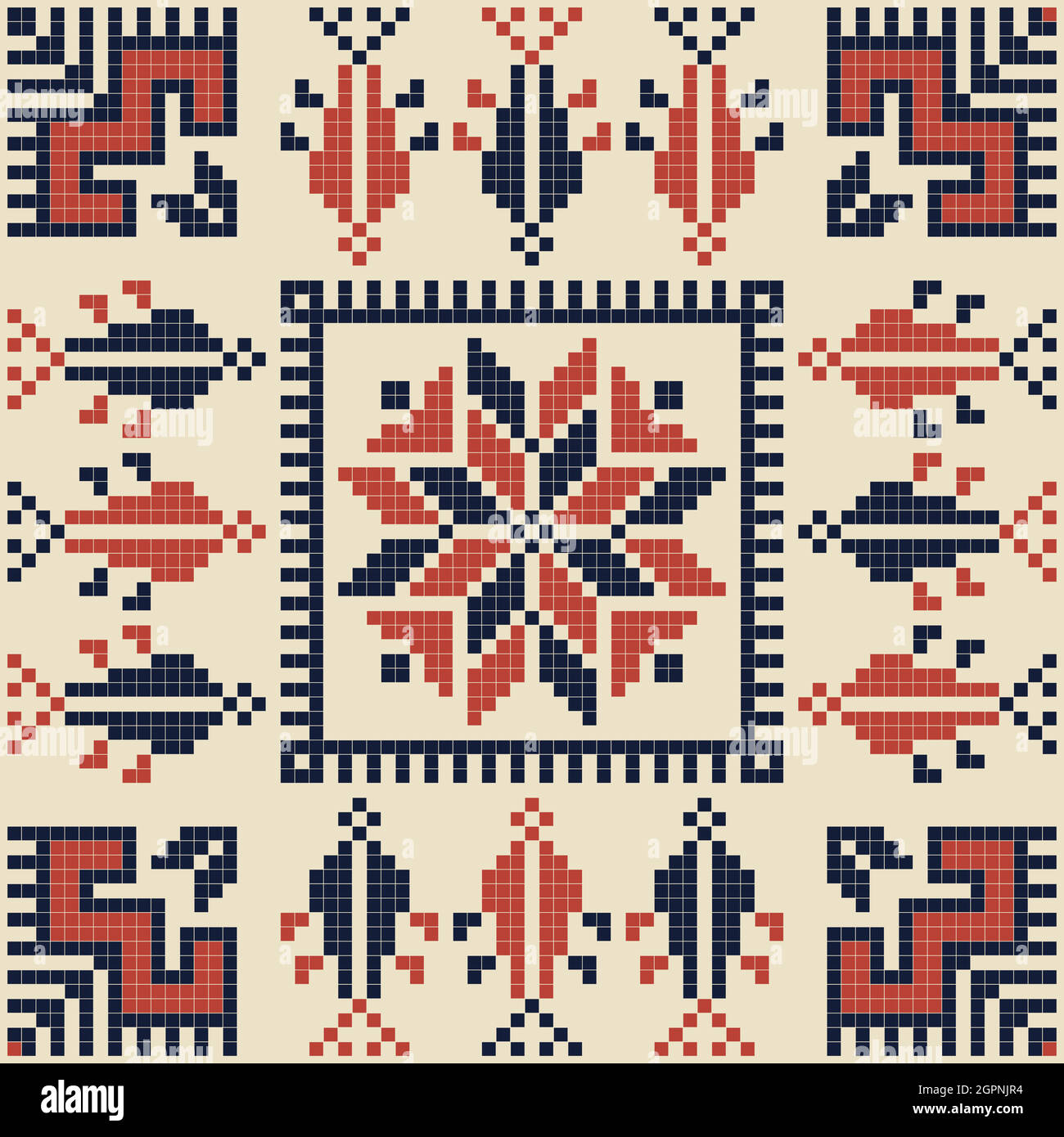 Palestinian embroidery pattern Stock Vector Image & Art - Alamy
