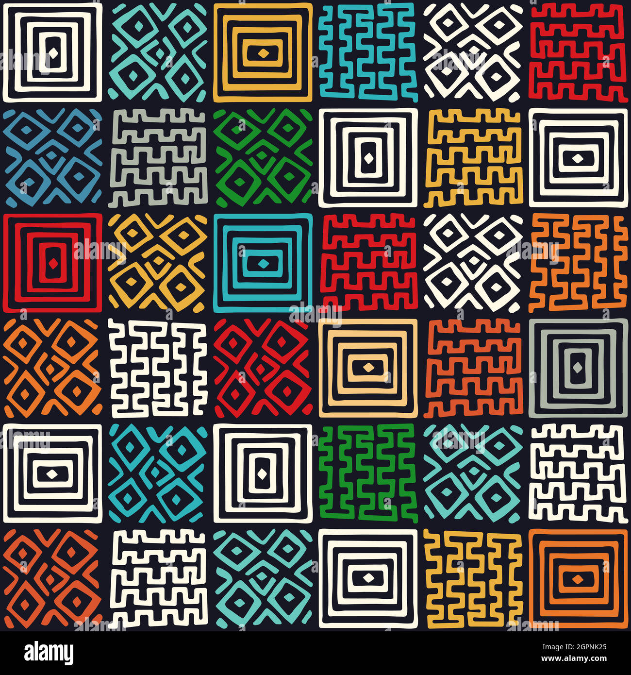 African ethno pattern Stock Vector Image & Art - Alamy