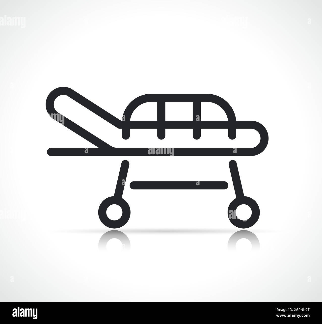 hospital bed icon isolated vector Stock Vector Image & Art - Alamy