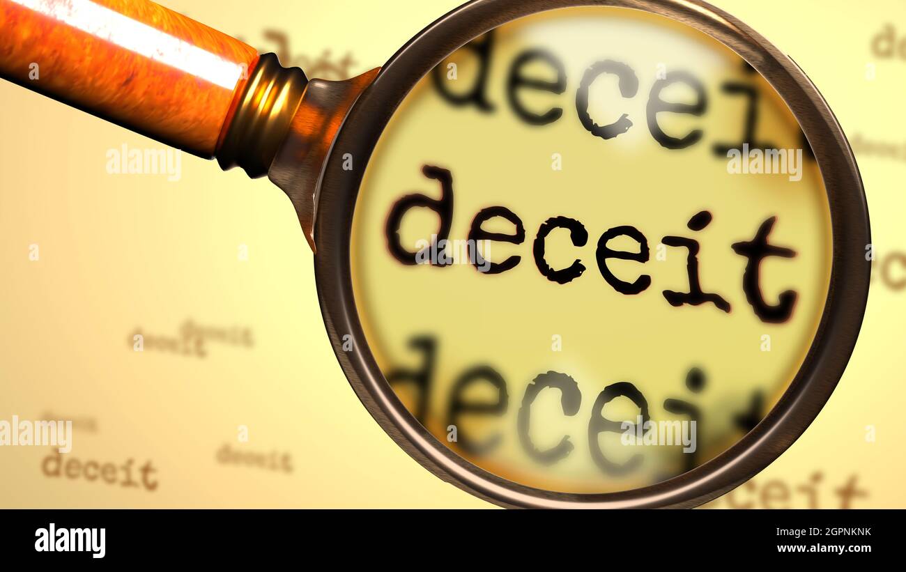 Deceit hi-res stock photography and images - Alamy