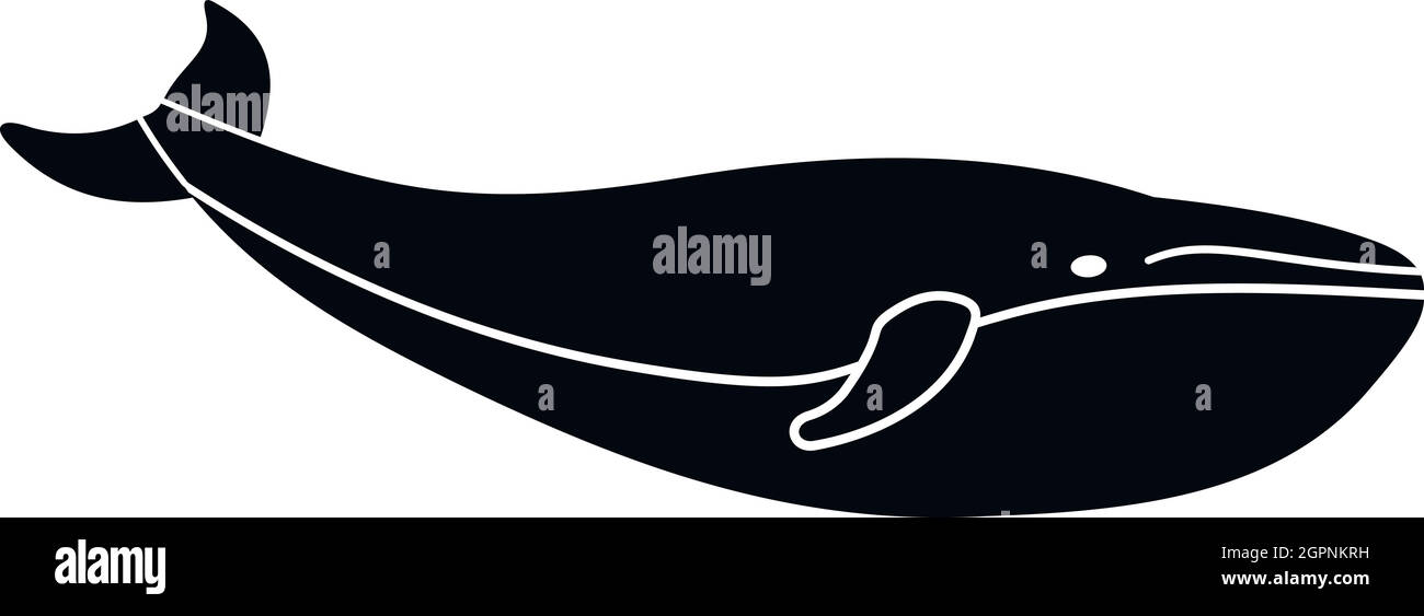 Whale icon, simple style Stock Vector Image & Art - Alamy