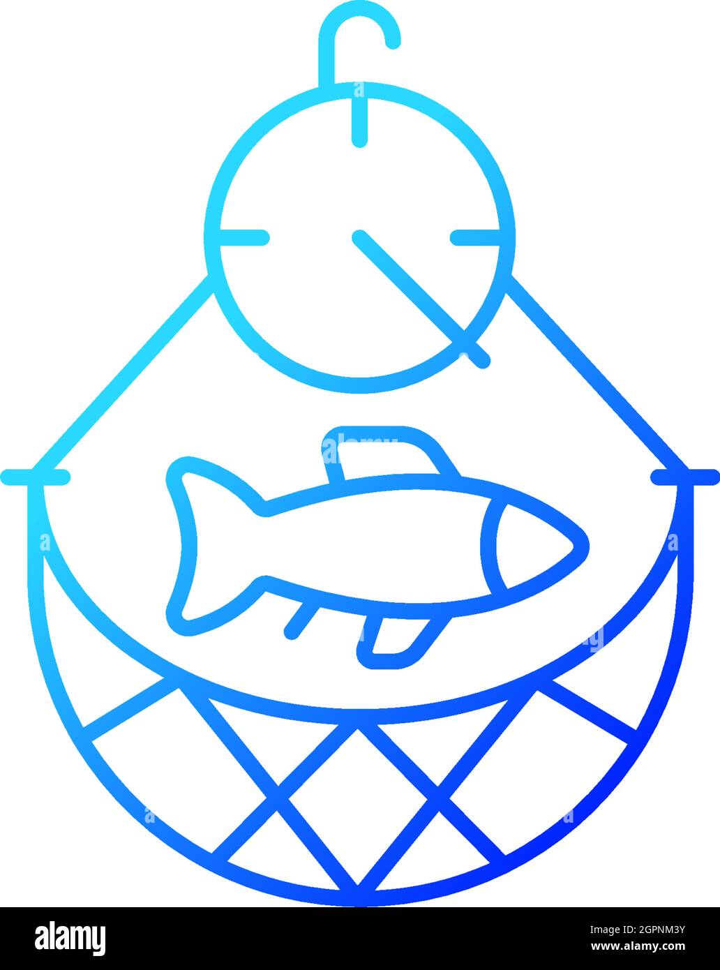 Overfishing gradient linear vector icon Stock Vector Image & Art - Alamy