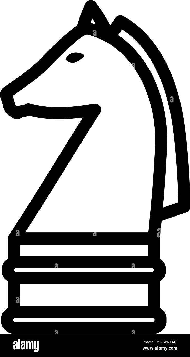 Chess piece simple vector Black and White Stock Photos & Images - Alamy