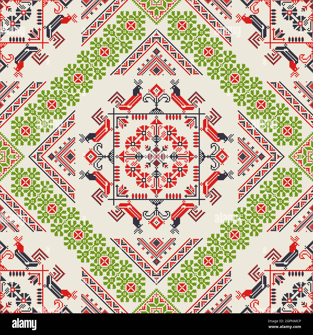 Romanian traditional pattern 137 Stock Vector Image & Art - Alamy