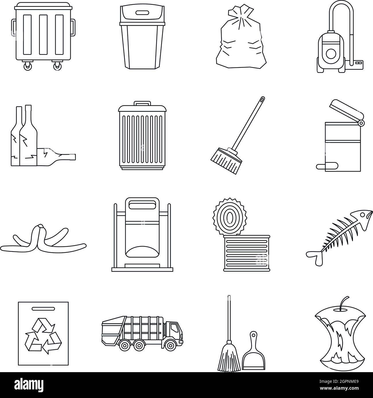 Broken bone icon outline Stock Vector Images - Alamy