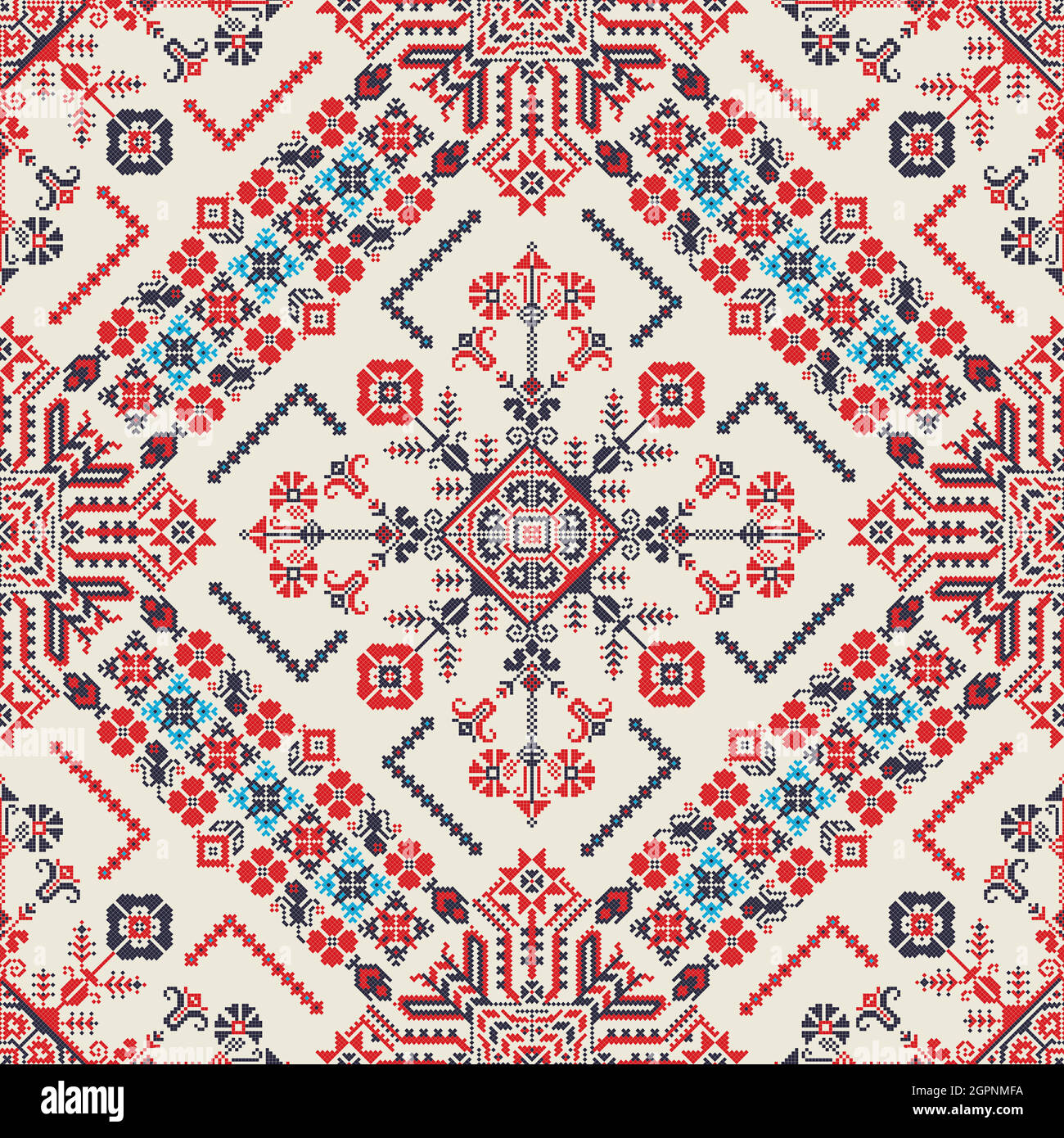 Romanian traditional pattern 163 Stock Vector Image & Art - Alamy