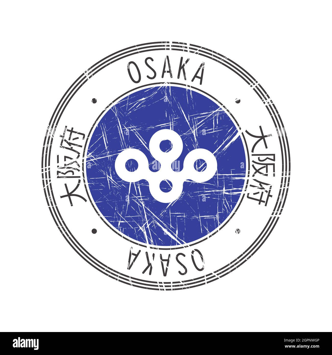 Japan japanese osaka flag Cut Out Stock Images & Pictures - Alamy