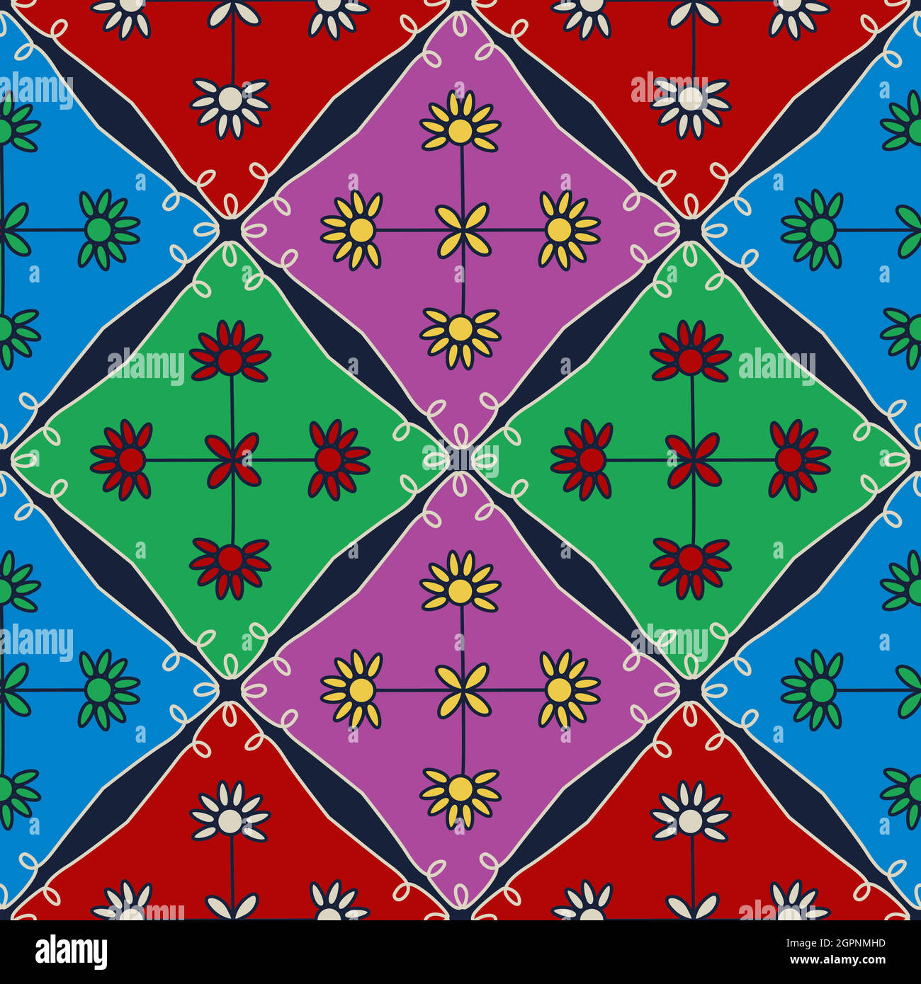 Spring floral wallpaper Stock Vector Images - Alamy